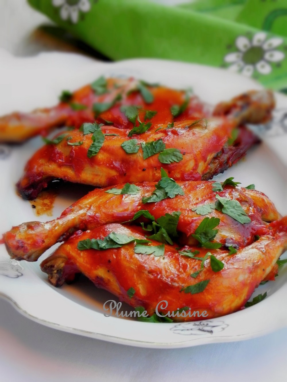 Poulet barbecue (BBQ) au four | Une Plume dans la Cuisine